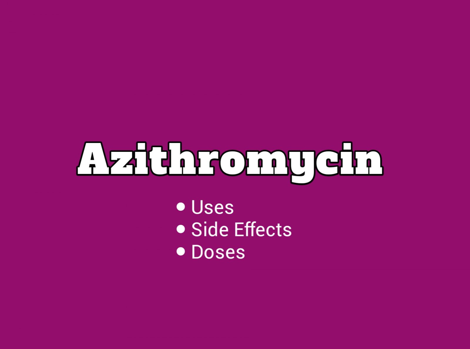 Azithromycin: Uses, Side Effects, Dosage, Precautions | DrugsBank