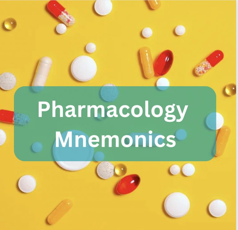 Top 100 Extremely Important Pharmacology Mnemonics | DrugsBank